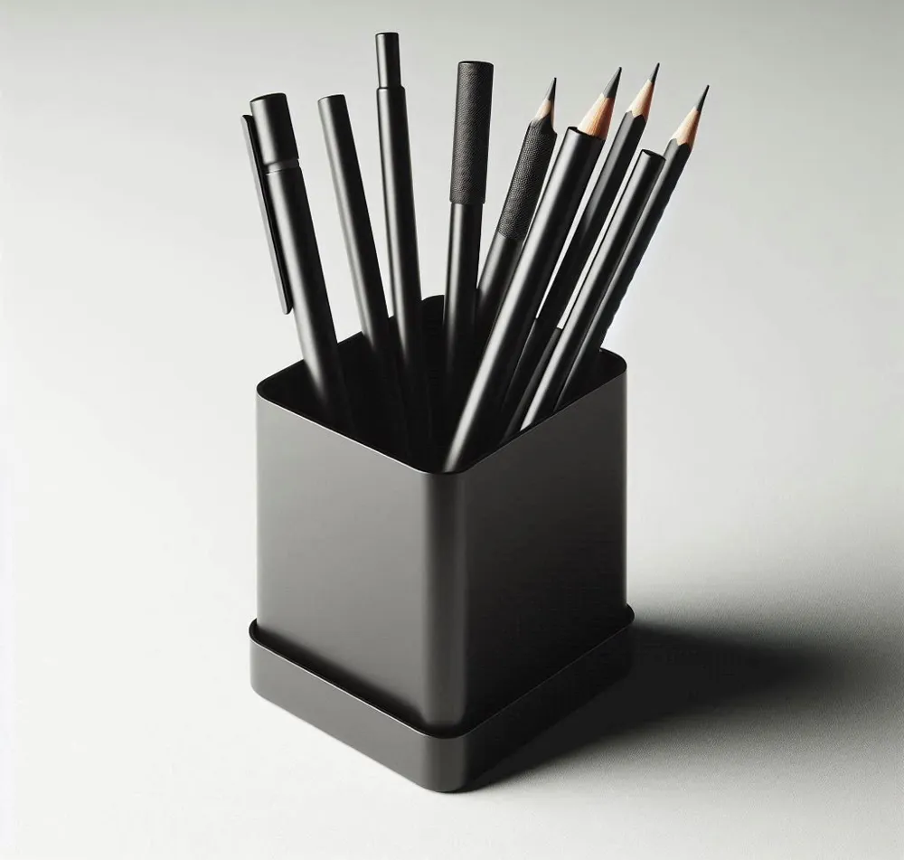 Square Minimalist Pencil Holder by Deltaprints - MakerWorld