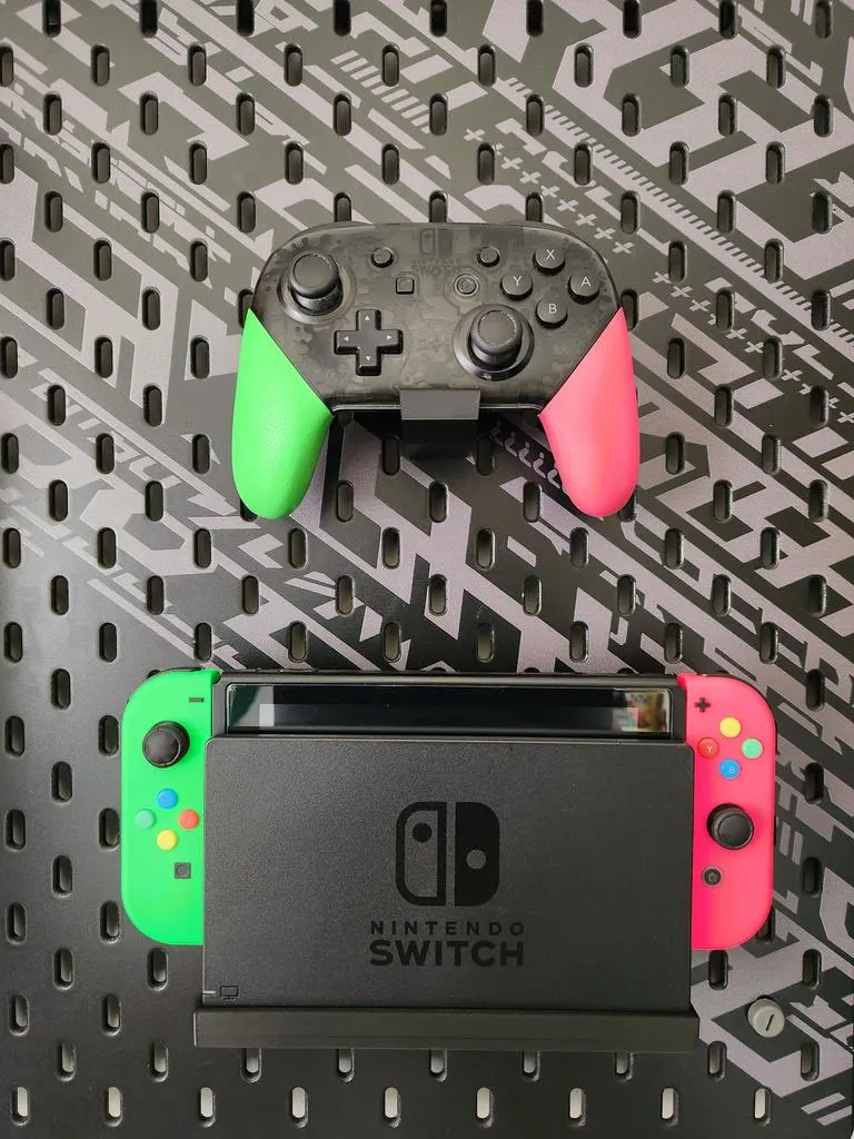 Nintendo Switch Pro Controller Holder for Skadis Pegboard Remixed by ...