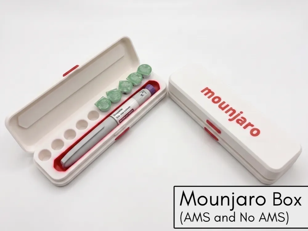 Mounjaro KwikPen & Estojo para 10 Agulhas (Dobradiça de Filamento ...