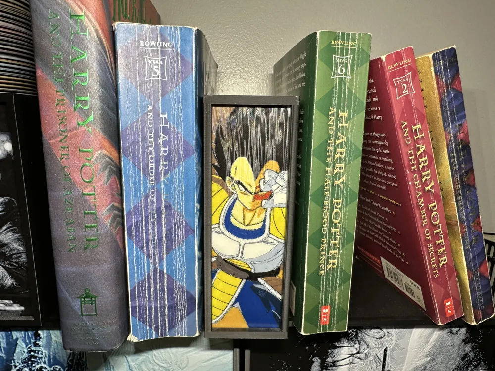 Vegeta Bookmark - Flatforge - Free 3D Print Model - MakerWorld