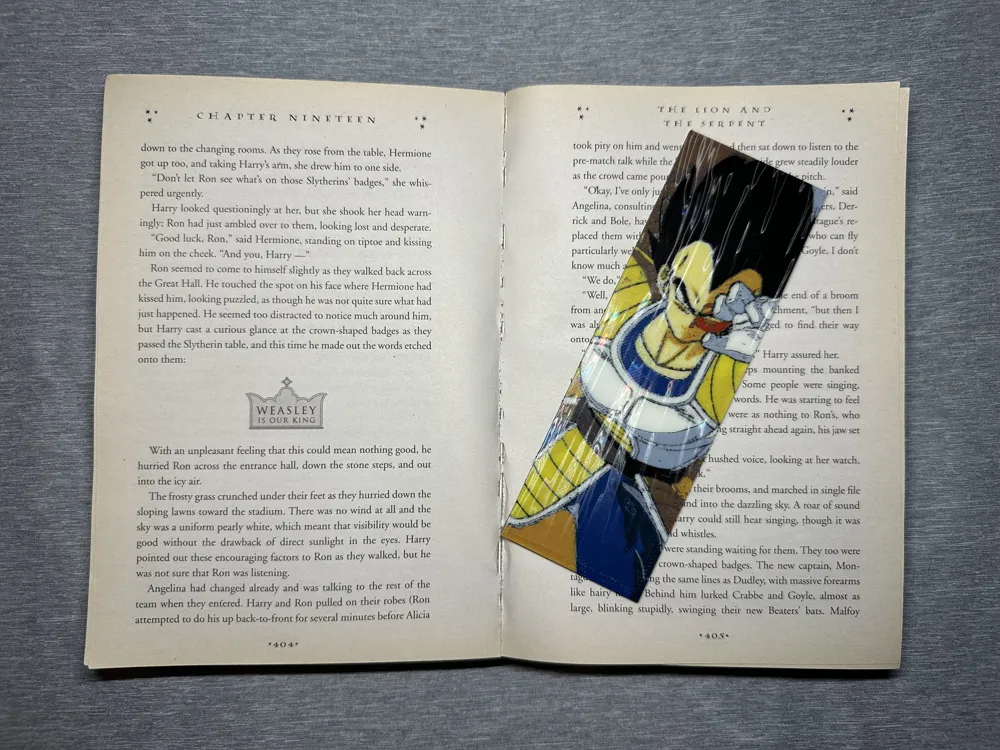 Vegeta Bookmark - Flatforge - Free 3D Print Model - MakerWorld