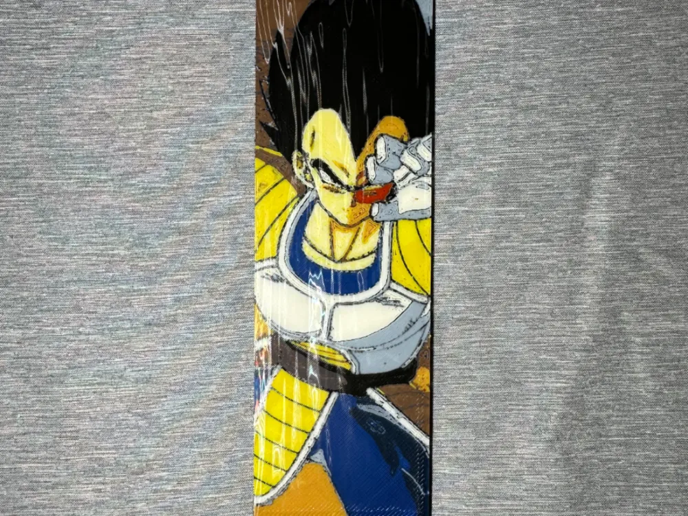 Vegeta Bookmark - Flatforge - Free 3D Print Model - MakerWorld