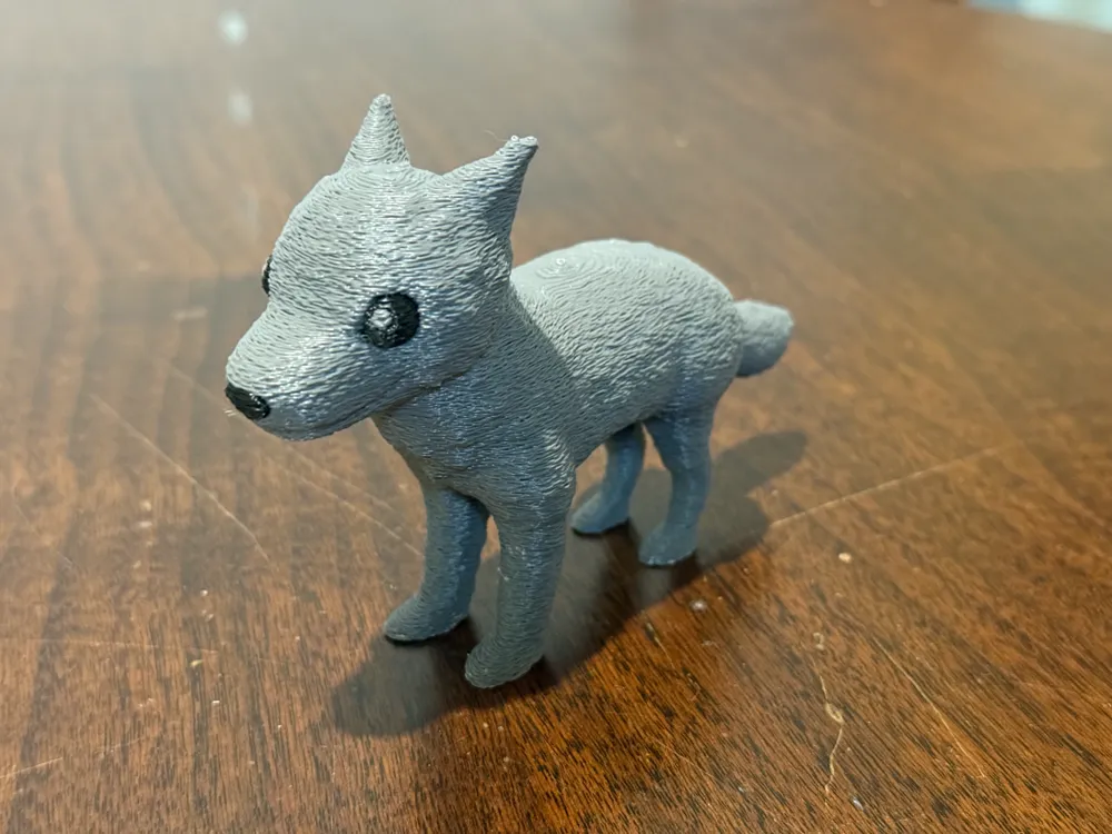 Fuzzy Wolf - textured by hjs19 - MakerWorld