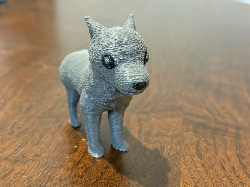 Fuzzy Wolf - textured by hjs19 - MakerWorld
