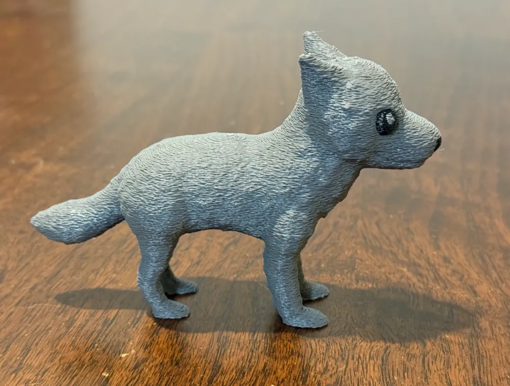 Fuzzy Wolf - textured by hjs19 - MakerWorld