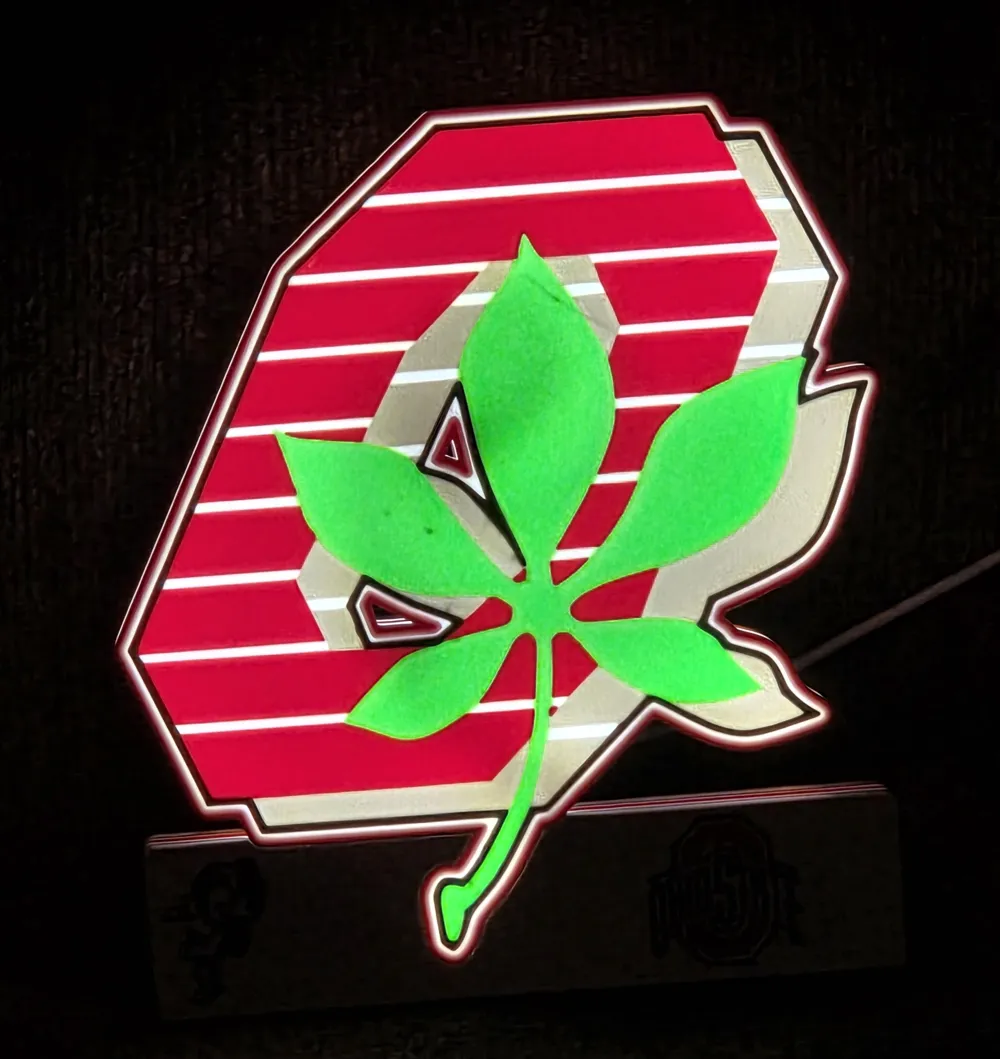 THE Ohio State Buckeyes - light box - Free 3D Print Model - MakerWorld