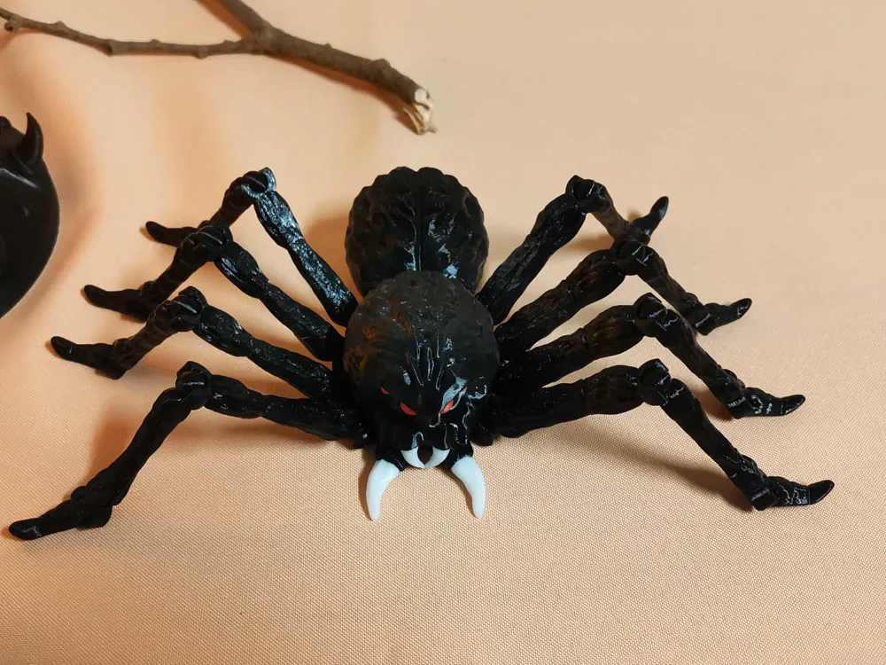 Crawling Nightmare - Poseable 3D Spider - Free 3D Print Model - MakerWorld