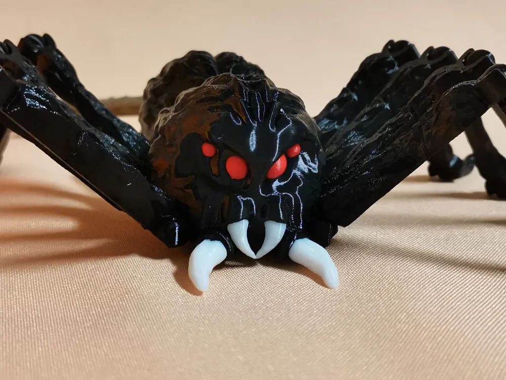 Crawling Nightmare - Poseable 3D Spider - Free 3D Print Model - MakerWorld