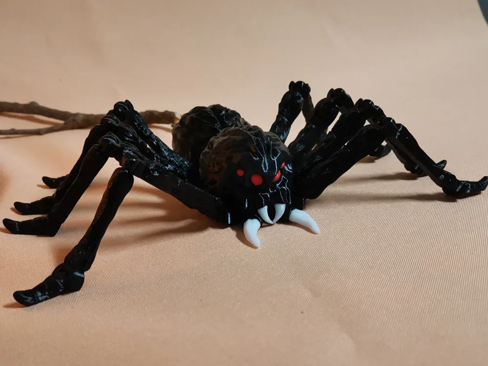 Crawling Nightmare - Poseable 3D Spider - Free 3D Print Model - MakerWorld