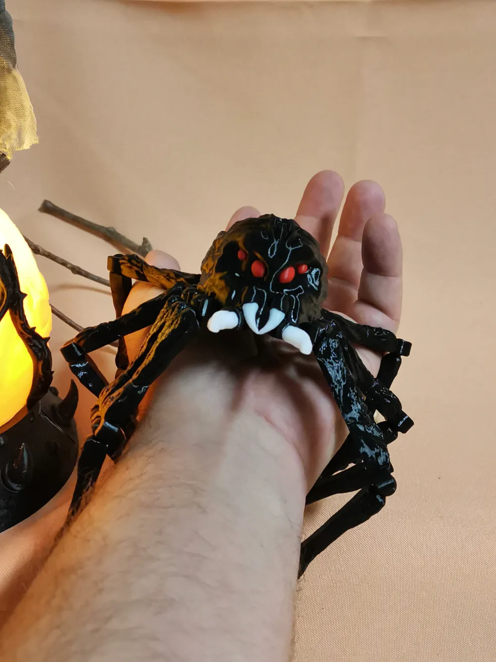 Crawling Nightmare - Poseable 3D Spider - Free 3D Print Model - MakerWorld