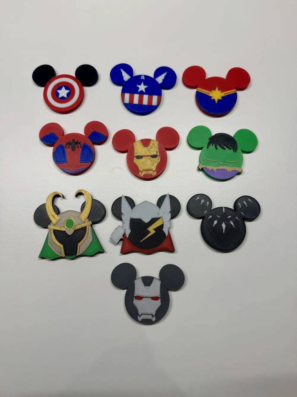 Marvel Mickey Head Magnets - Free 3D Print Model - MakerWorld