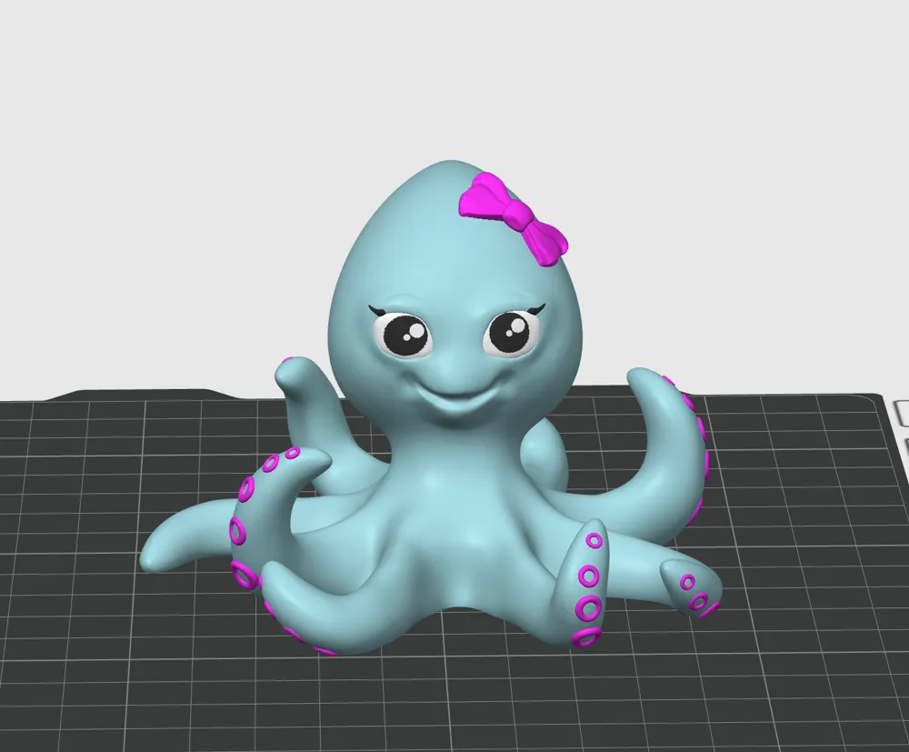 Little Octopus (girl and boy) by AcmeArt - MakerWorld