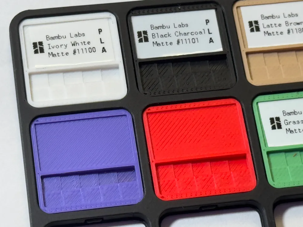 Bambu-sized swatches with steps and blank label Remixed by Reduviidae ...