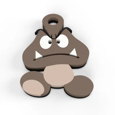 Mario Thwomp keychain by nicodeimos - MakerWorld