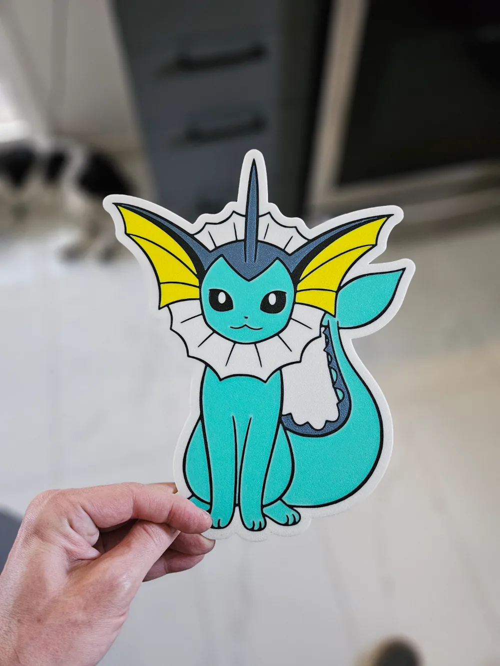 Vaporeon Fan Art logo by Tommy Gun - MakerWorld