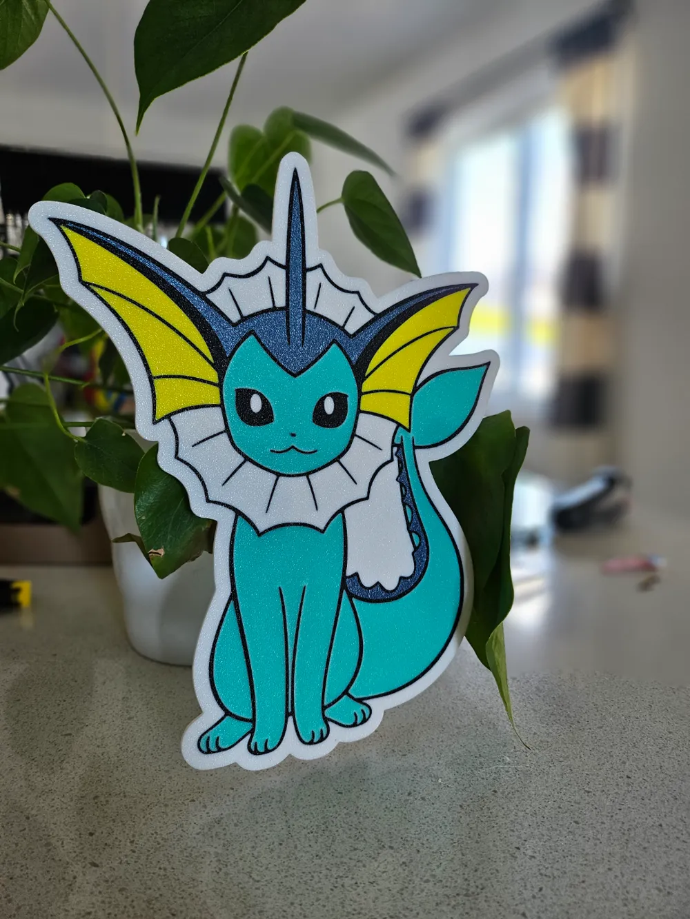 Vaporeon Fan Art logo by Tommy Gun - MakerWorld