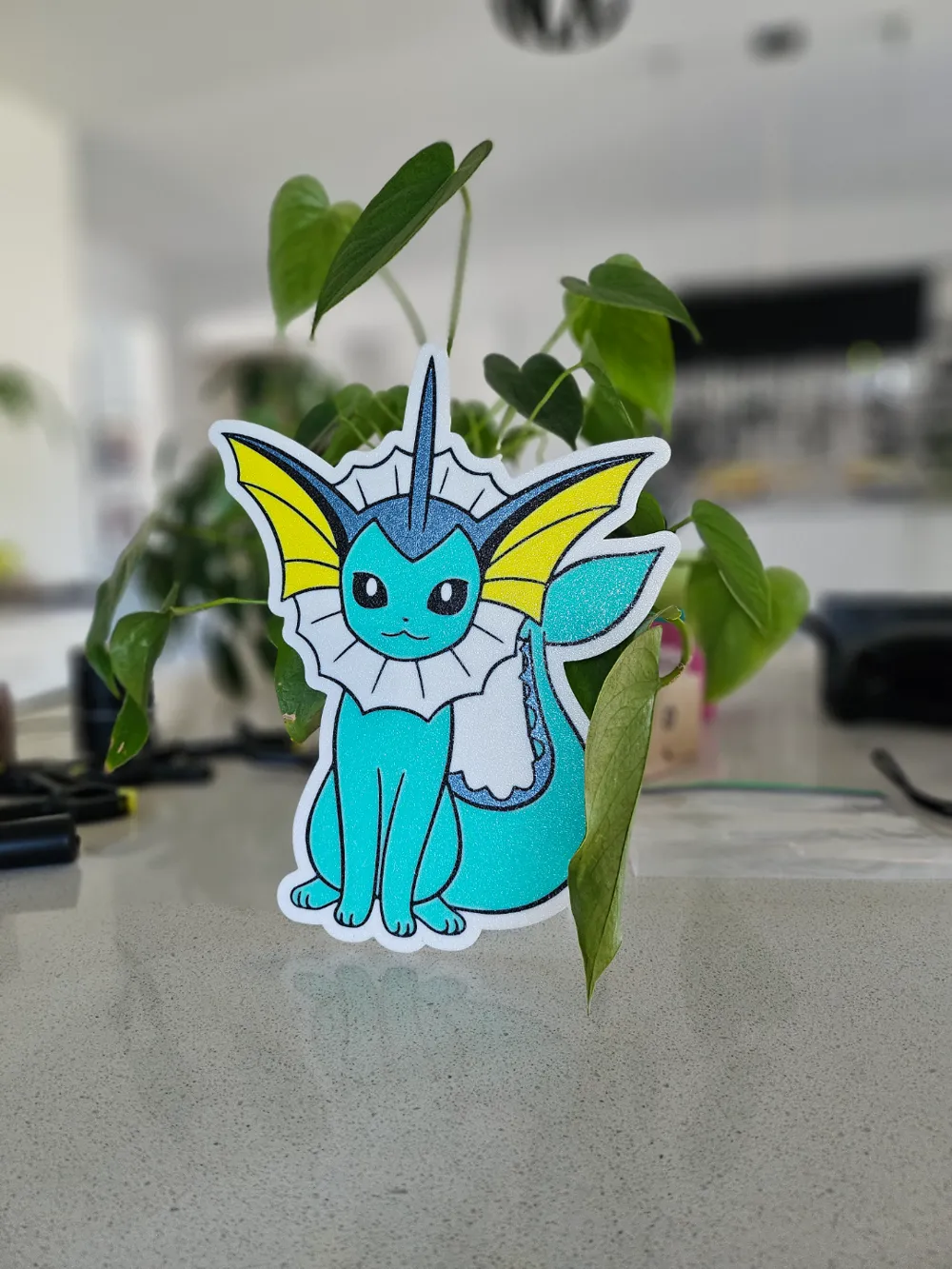 Vaporeon Fan Art logo by Tommy Gun - MakerWorld