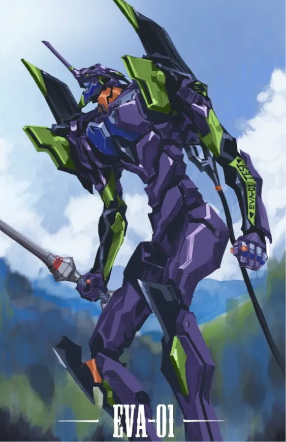 EVA-01 (Evangelion) - Free 3D Print Model - MakerWorld