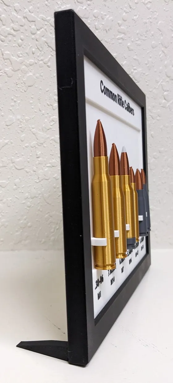 Rifle Bullets in a Modern Frame | All Printable by Rexi Labs - MakerWorld