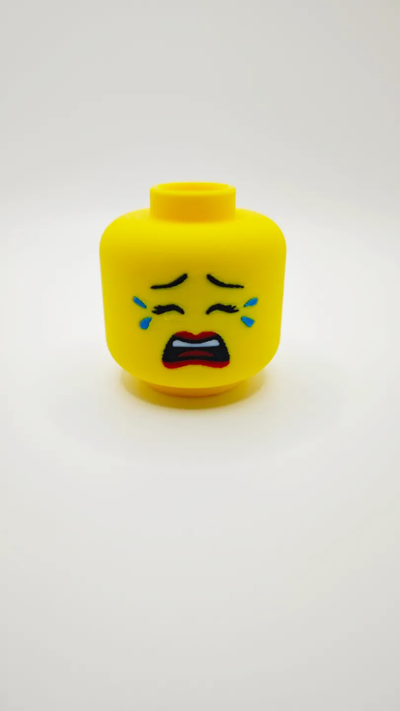 Brick Man - Female Crying Face (500%) by P78 - MakerWorld