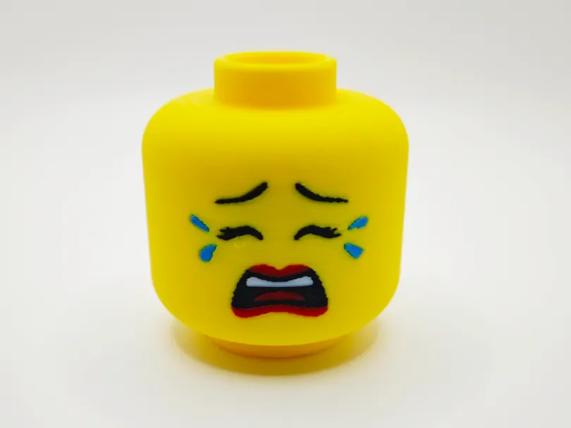 Brick Man - Female Crying Face (500%) by P78 - MakerWorld