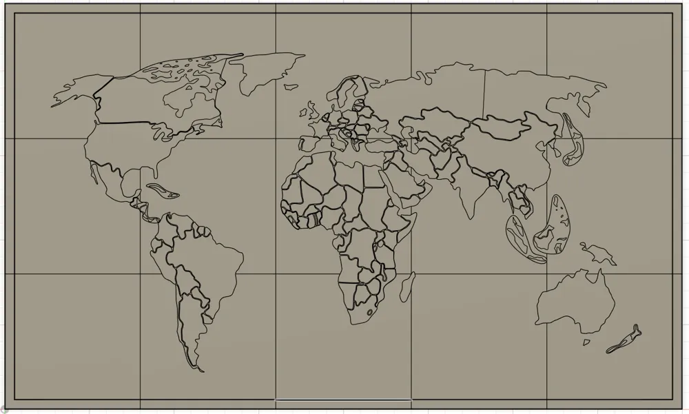 World map with magnetic countries by kornerklaus MakerWorld: Download ...