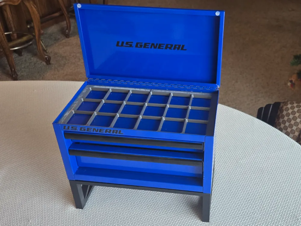 Stand for the Mini Harbor Freight Toolbox by robrmg - MakerWorld