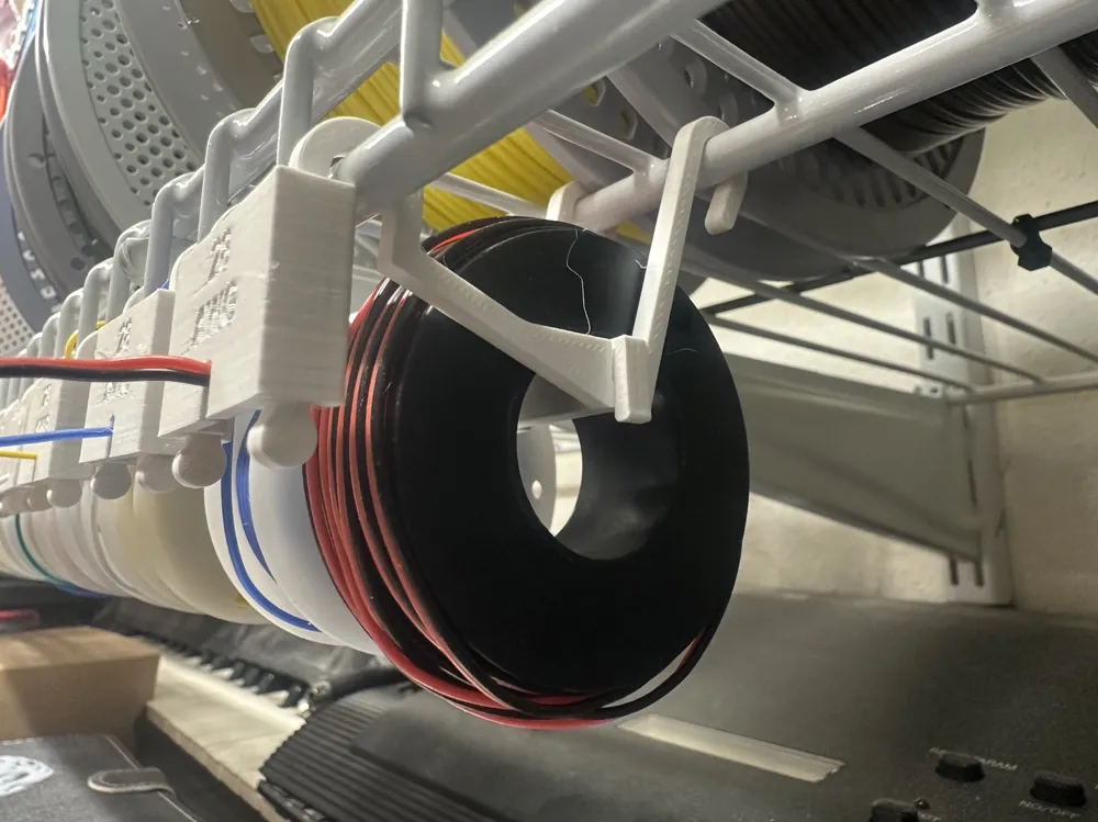 Wire Spool Hanger for Wire Shelving - Free 3D Print Model - MakerWorld