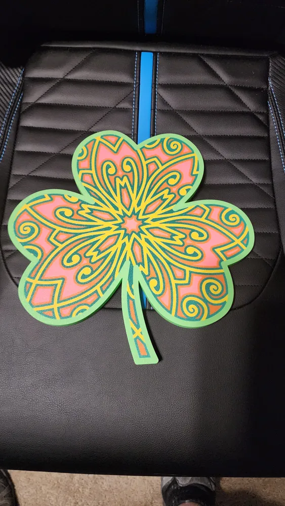 Shamrock Mandala - Free 3D Print Model - MakerWorld