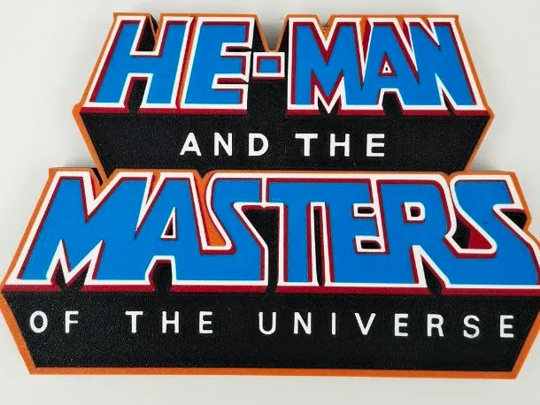 Logo He-man y los maestros del universo - Modelo de impresión 3D ...
