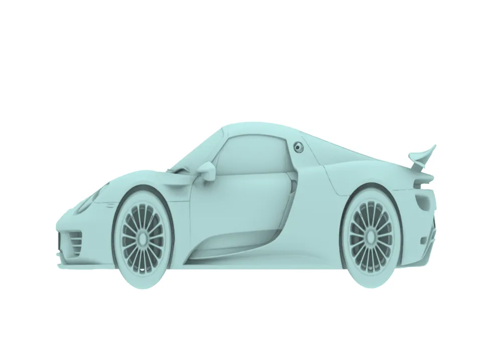 Porsche 918 – Tooned Stylized Version (Chibi Car) by George3D ...