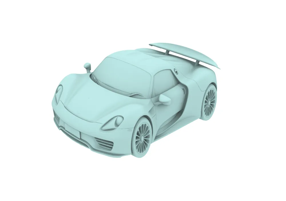 Porsche 918 – Tooned Stylized Version (Chibi Car) by George3D ...