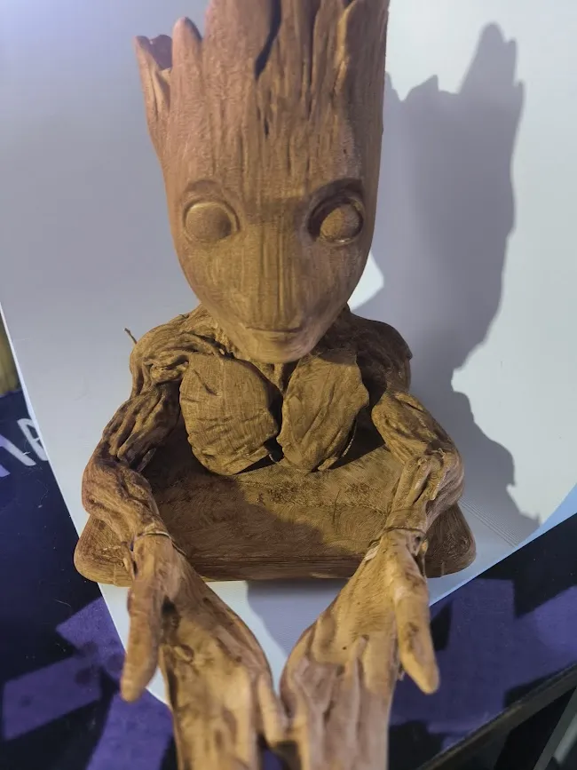 Marvel Groot Phone Stand - Free 3D Print Model - MakerWorld