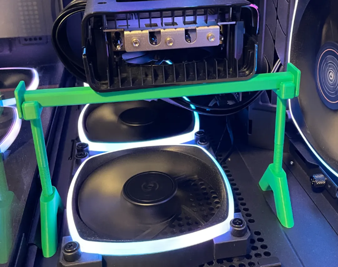 GPU Support for cases with bottom mount fans - Free 3D Print Model ...