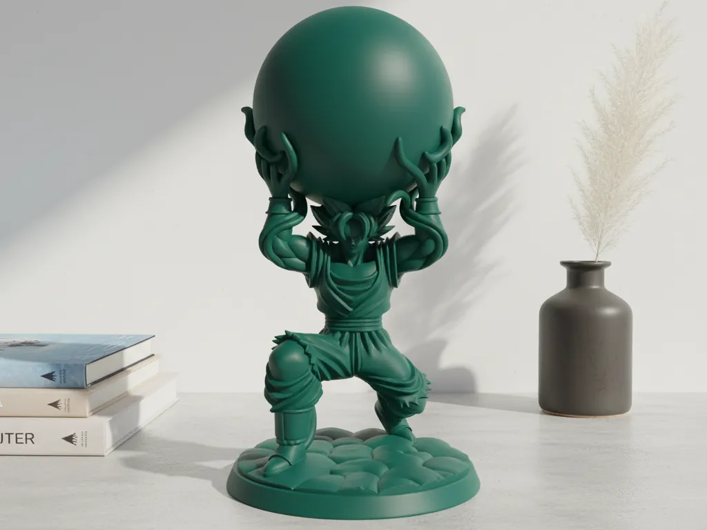 Goku Atlas: 3D Printable Anime Statue - Free 3D Print Model - MakerWorld