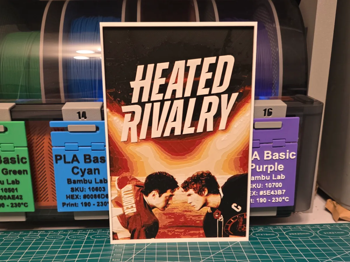 Heated Rivalry Series Poster - Hueforge Art - Free 3D Print Model ...
