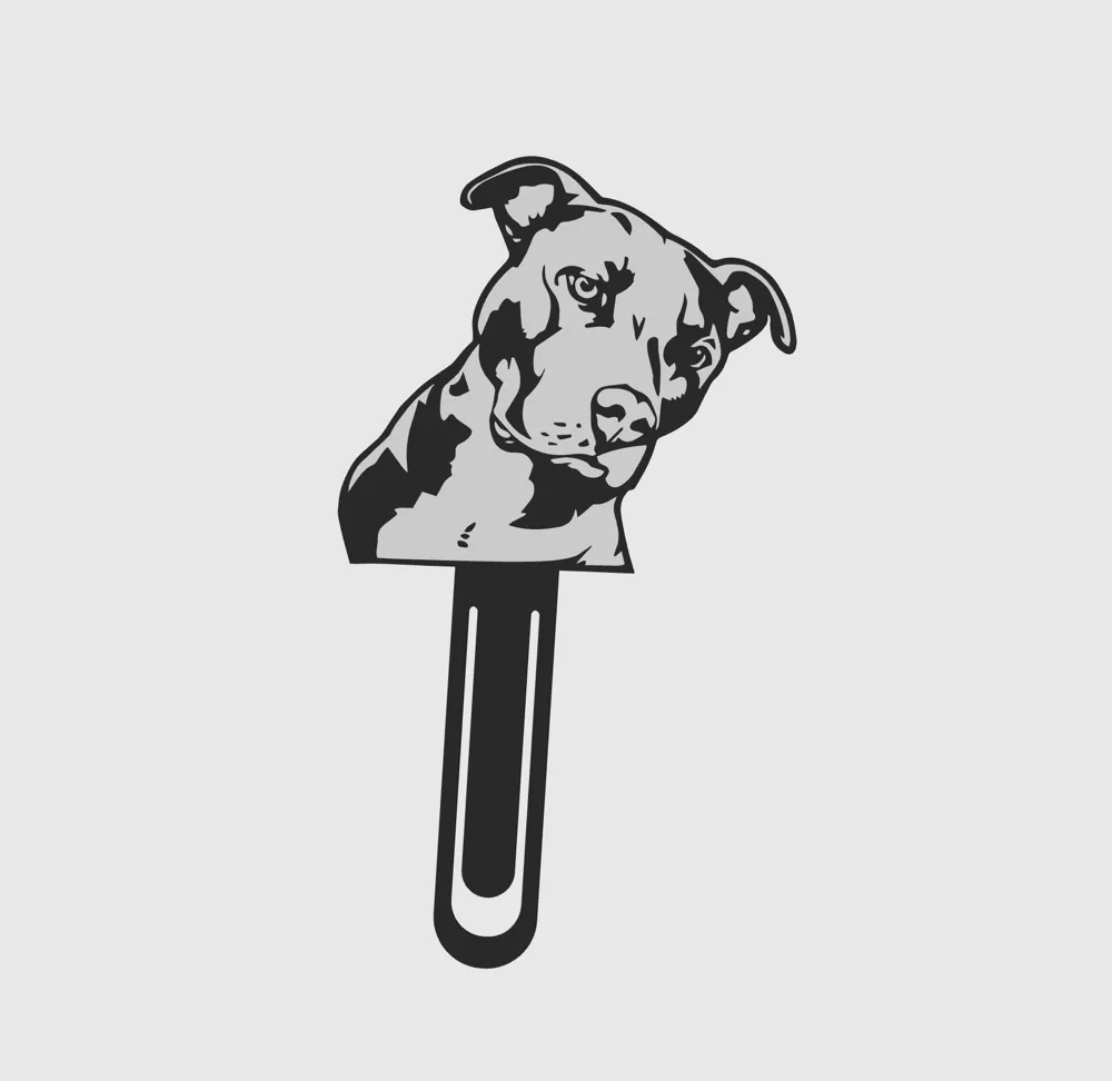 BookMark American Staffordshire Amstaff PitBull by TeraBite - MakerWorld