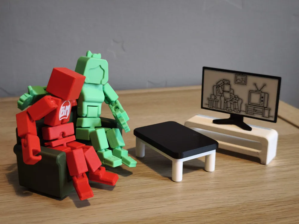 Blank Man Set – Lounge Pack - Free 3D Print Model - MakerWorld