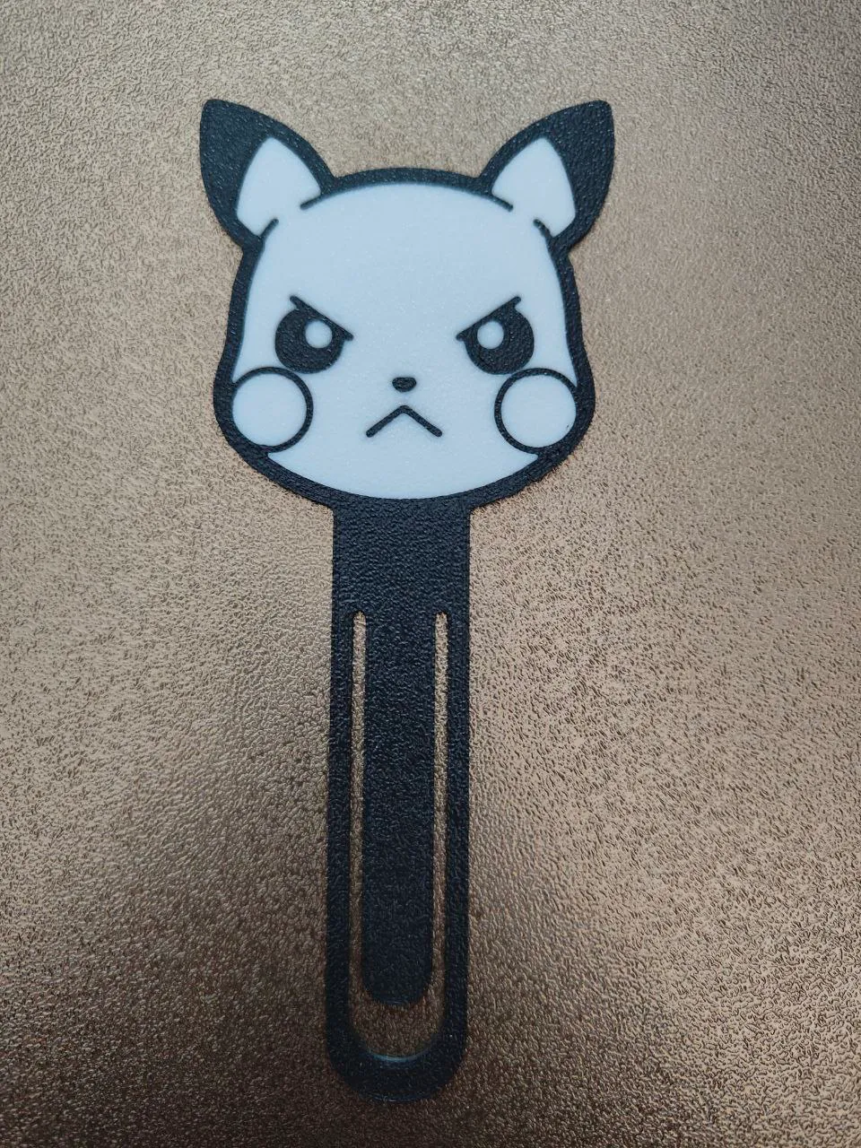 BookMark Pikachu Angry - Free 3D Print Model - MakerWorld