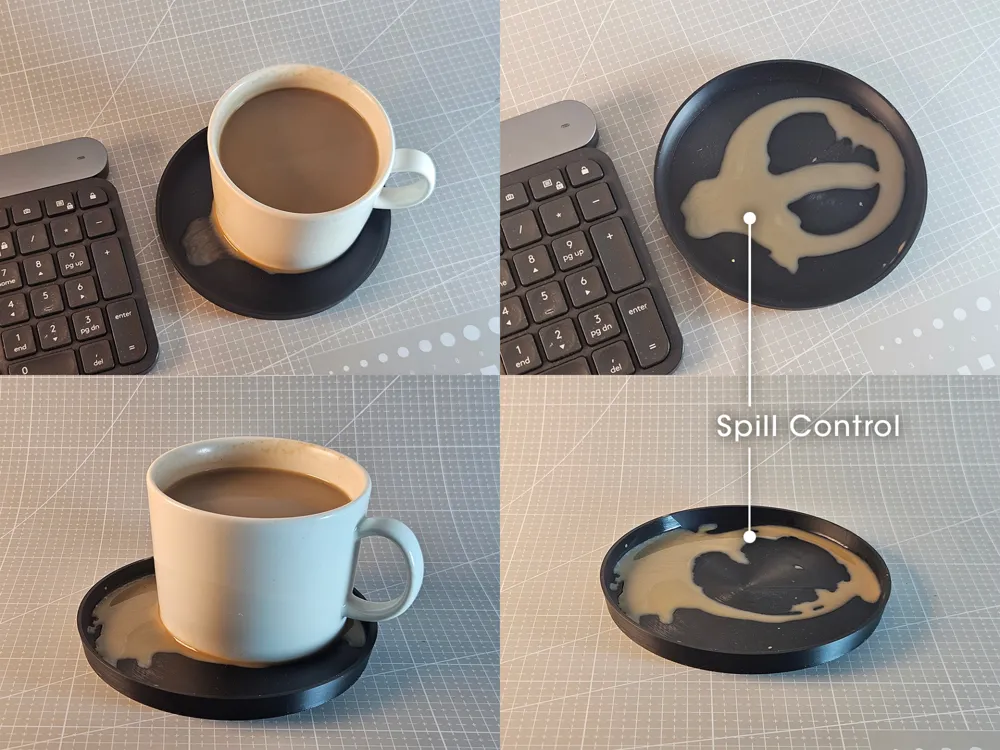 Spill Guard Coaster by NEWSTREAM - MakerWorld
