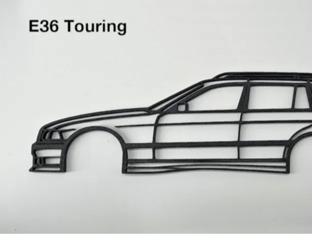 BMW E36 Touring Silueta - Modelo de impresión 3D gratuito - MakerWorld