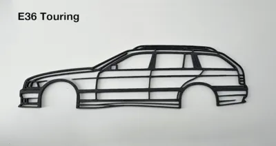 BMW E36 Touring Silueta - Modelo de impresión 3D gratuito - MakerWorld