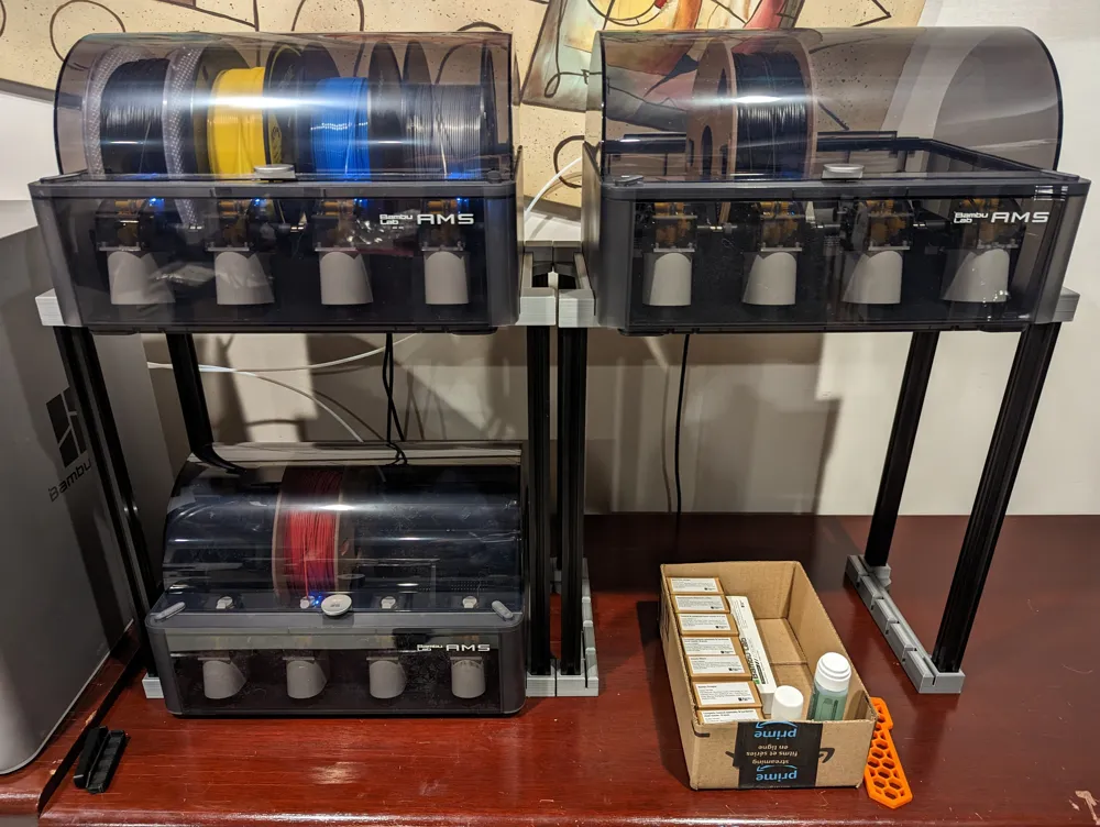 AMS 2-tier stand V3, V5, V6 and Vx Remixed by CraigIn3D MakerWorld ...