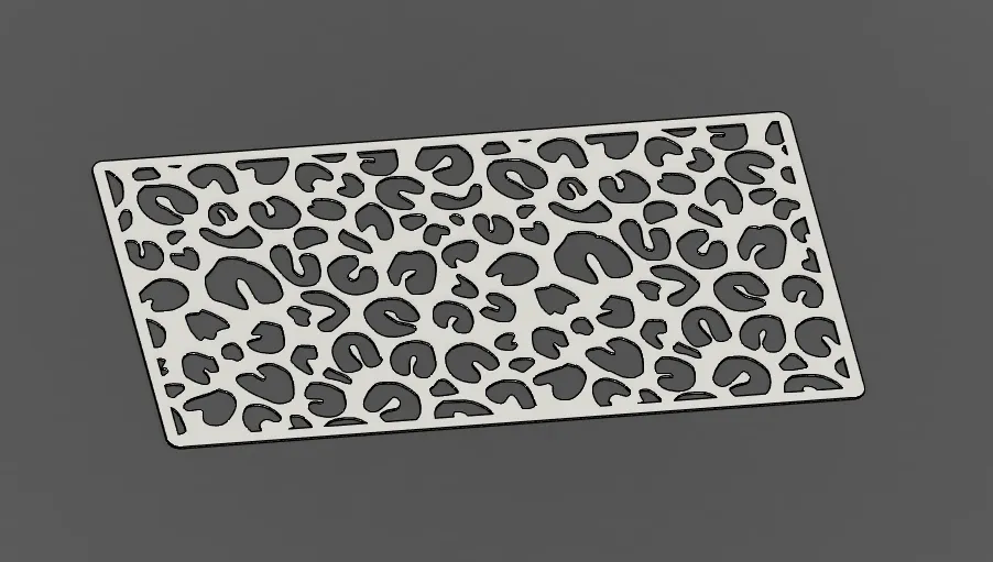 Makeup stencil Leopard pattern - Free 3D Print Model - MakerWorld