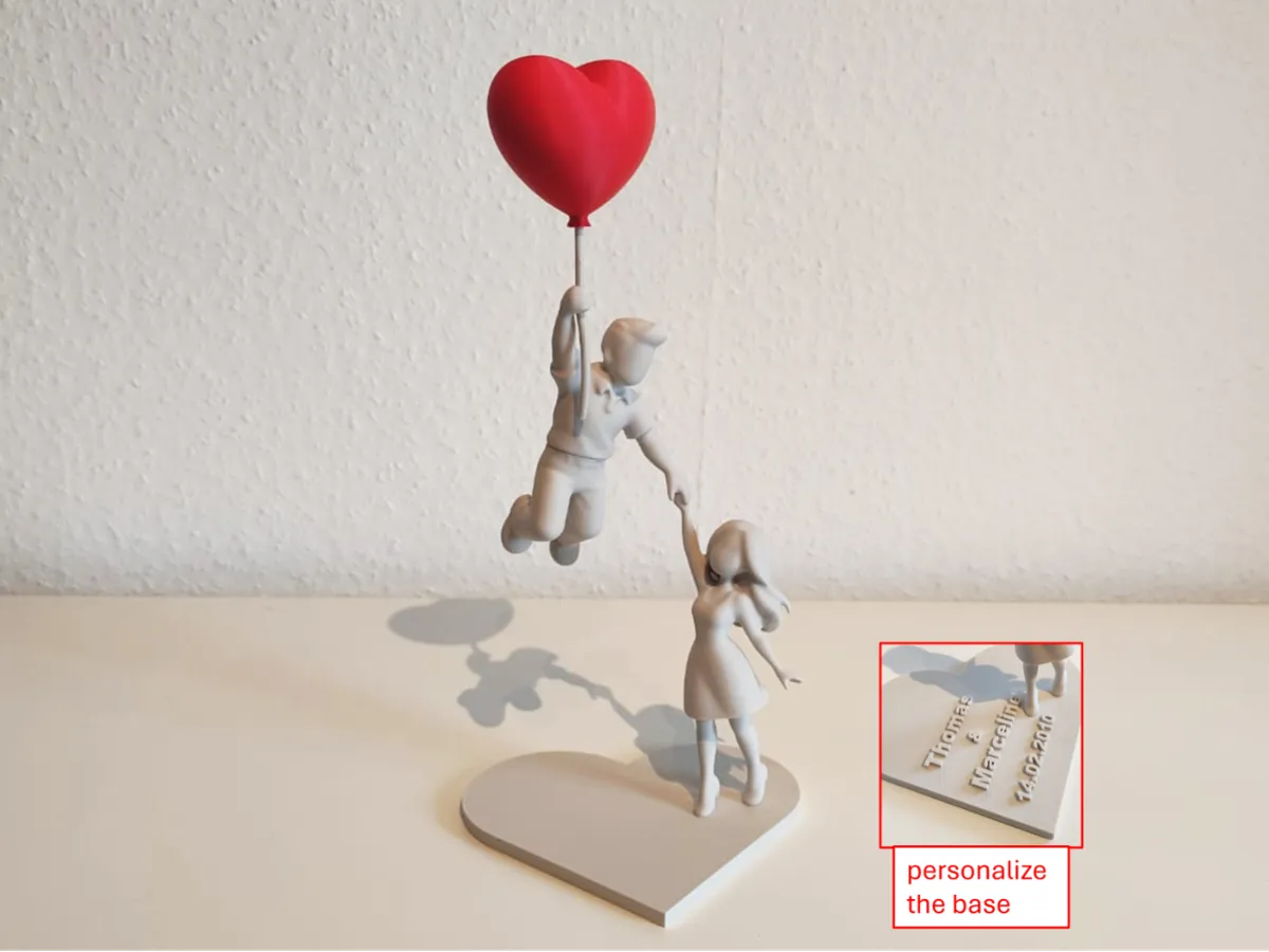 Floating Love Illusion – Valentine’s Day Sculpture - Free 3D Print ...