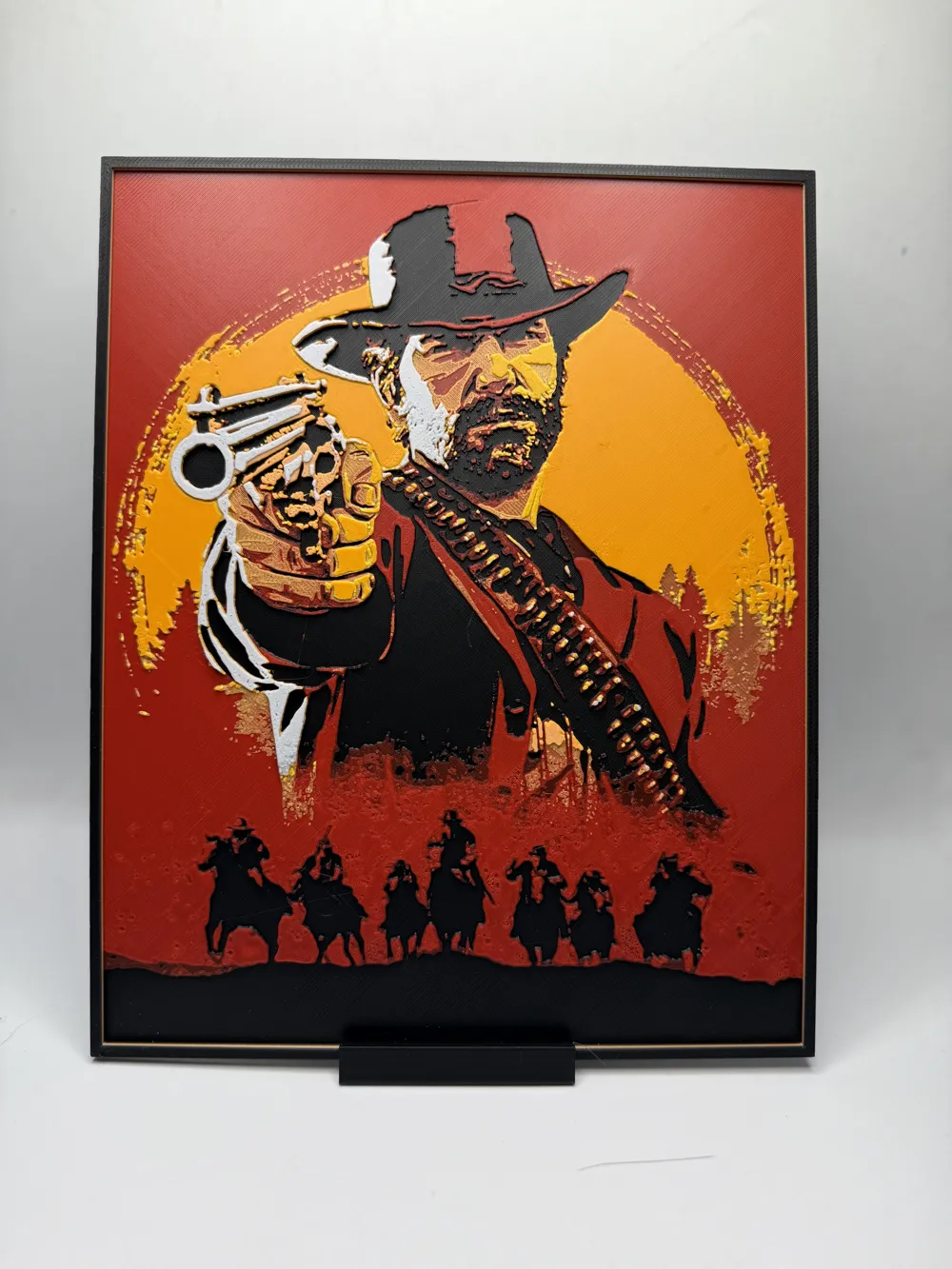 Red Dead Redemption Hueforge - Red Dead 2 Cover - Free 3D Print Model ...