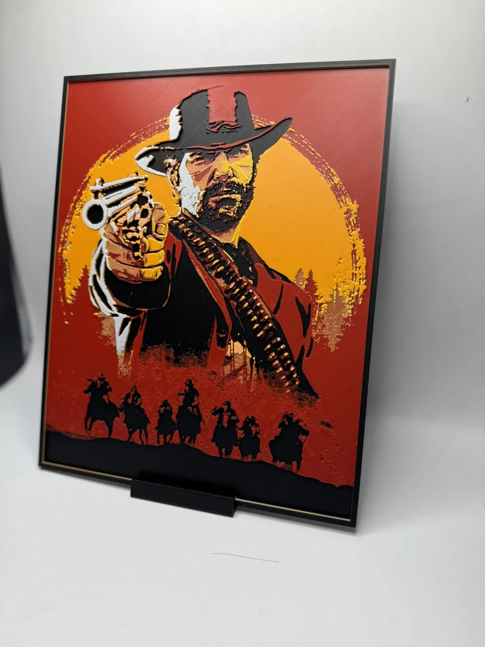 Red Dead Redemption Hueforge - Red Dead 2 Cover - Free 3D Print Model ...