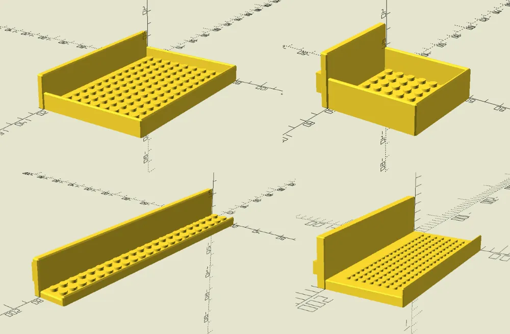Customizable LEGOs Display Shelves for IKEA SKÅDIS - Free 3D Print ...