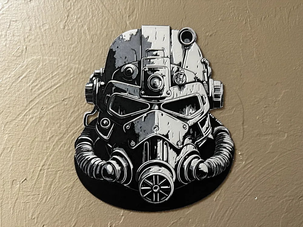 Fallout Mask Wall Art by ChainsawGraphics - MakerWorld