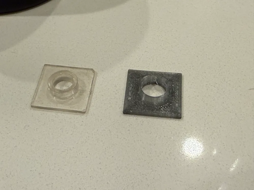 glass shower door handle spacer by maladroit - MakerWorld